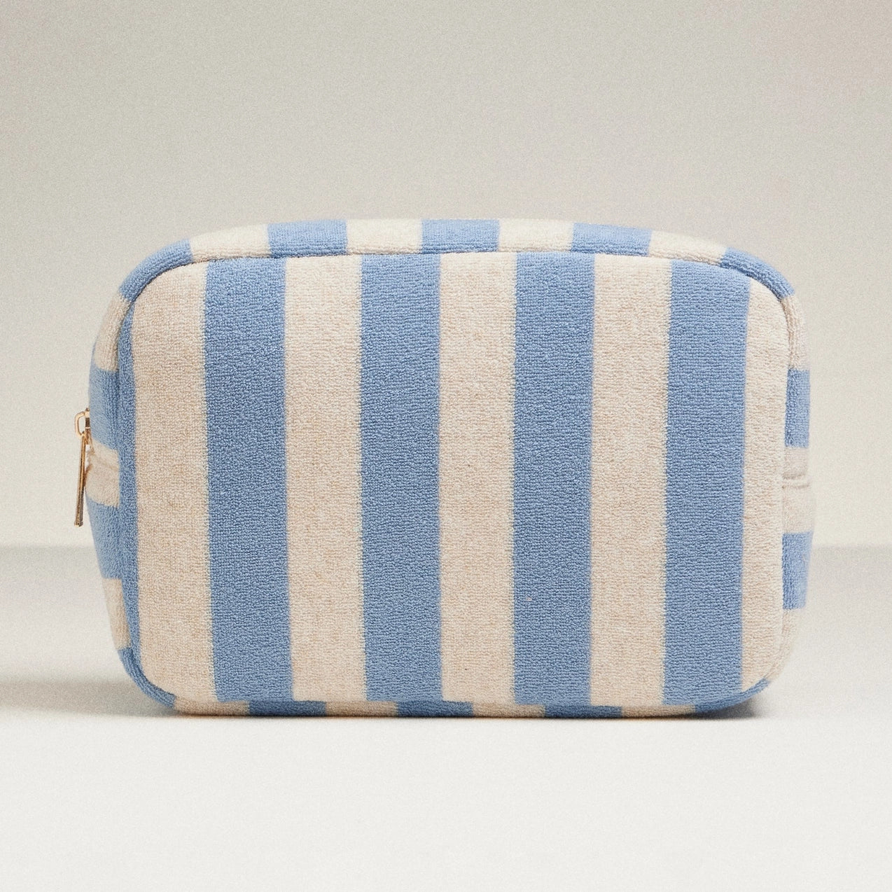Denim French Terry Striped Pouch – Hazelkin