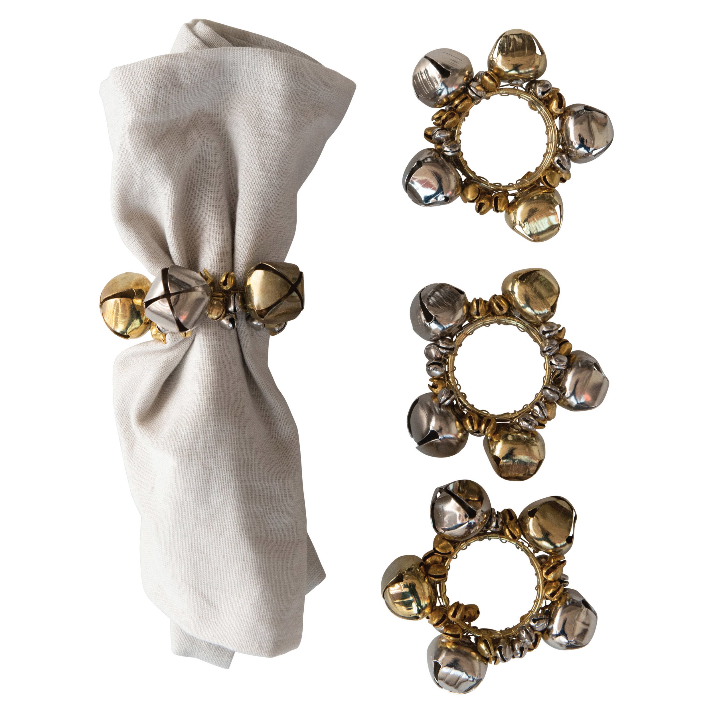 Jingle Bell Napkin Rings, Set of 4 – Hazelkin